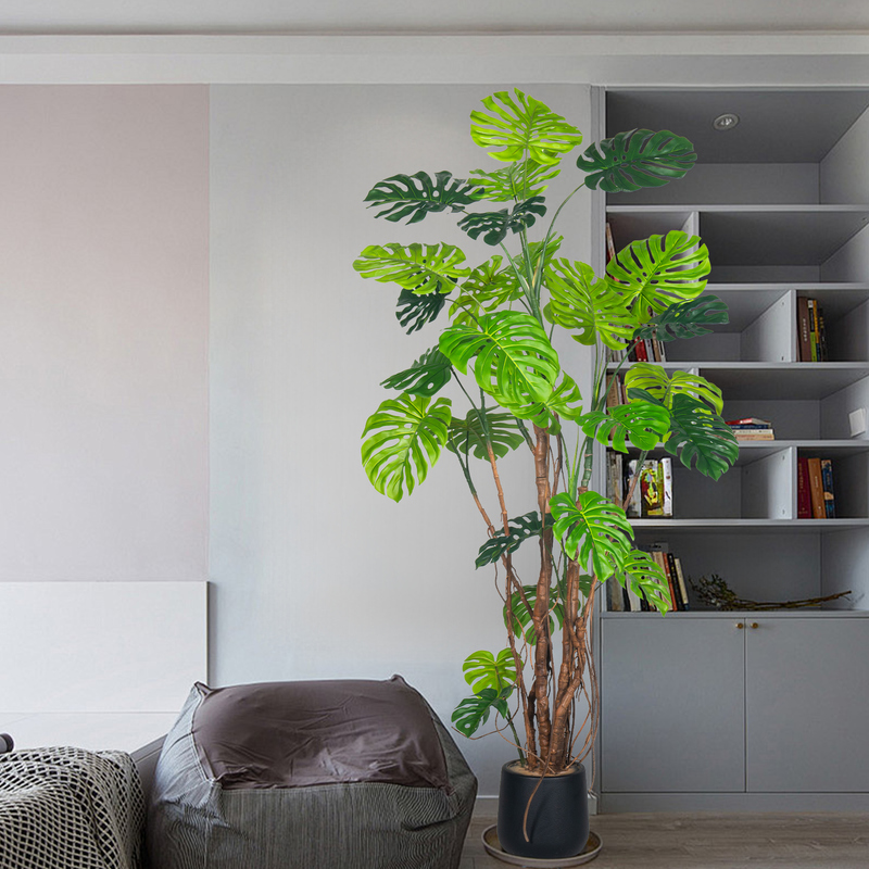240cm Giant Artificial Monstera Plants With Realistic Leaves For Office ...