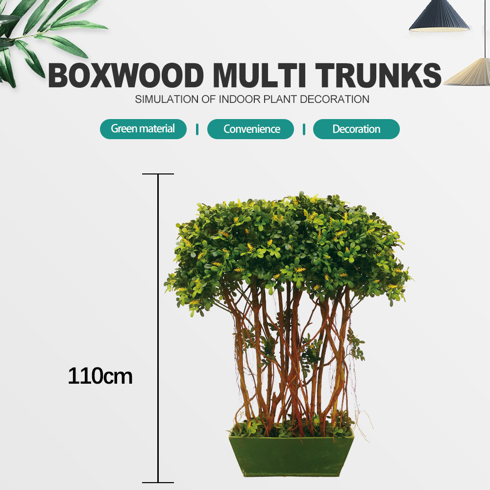 Boxwood Tree With Multi Trunks Artificial Boxwood Tree For Indoor ...