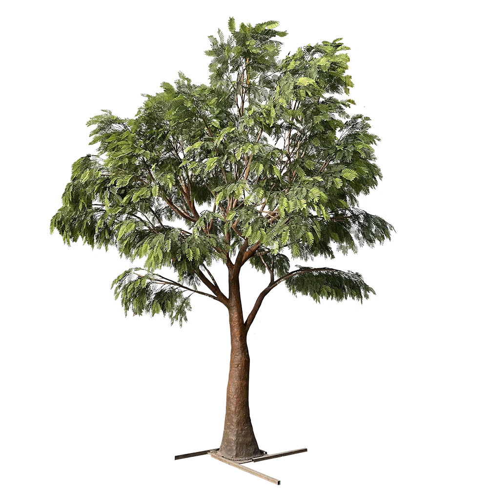 Anti UV Artificial Babul Trees For Outdoor Landscape Evergreen 5.5 ...