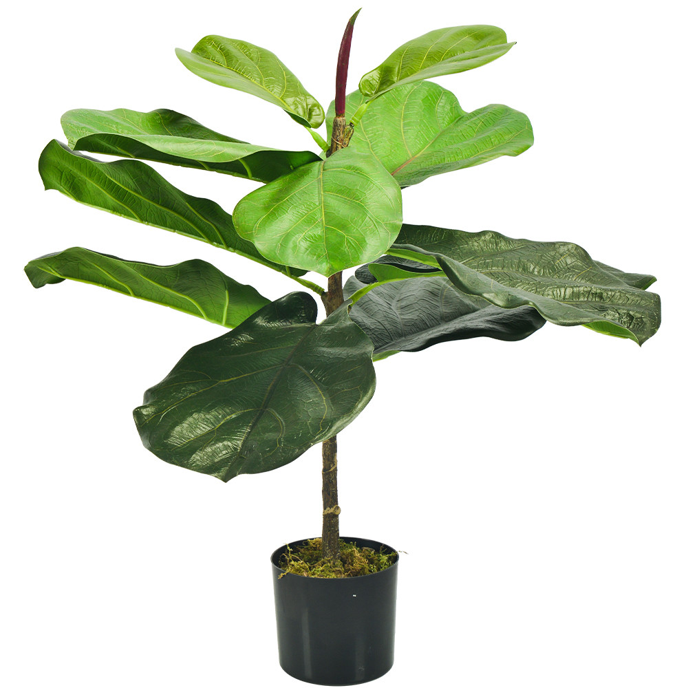 Modern Plastic Fiddle Leaf Fig Home Outdoor Landscaping Garden Decor