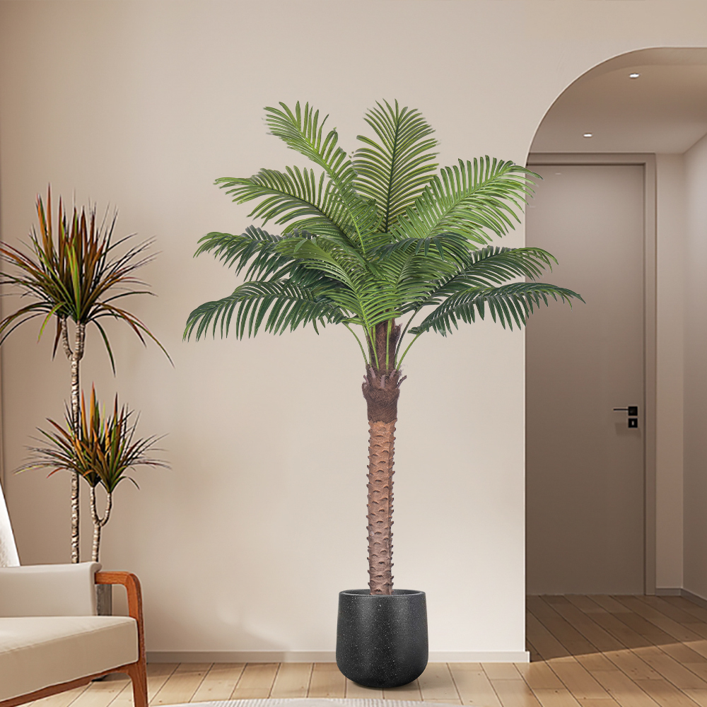 180cm 210cm Artificial Coconut Trees Fake Plants Large Green Palm ...