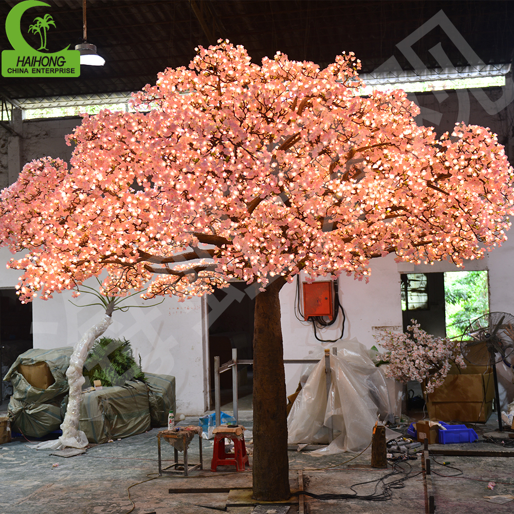 3m-6m LED Lights Artificilal Cherry Flowers Tree Customize Indoor ...