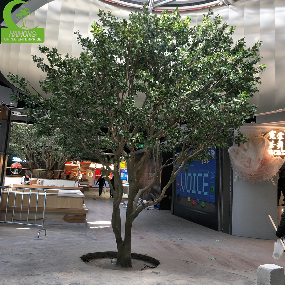Indoor Decorative Artificial Wooden Tree Large Articicial Ficus Tree ...