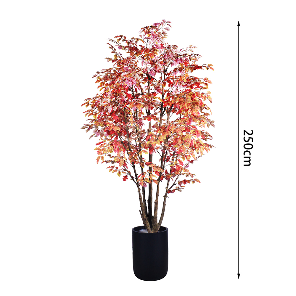 Artificial Multi-Stem Oak Tree 250cm | Large Faux Tree for Hotel Lobby ...