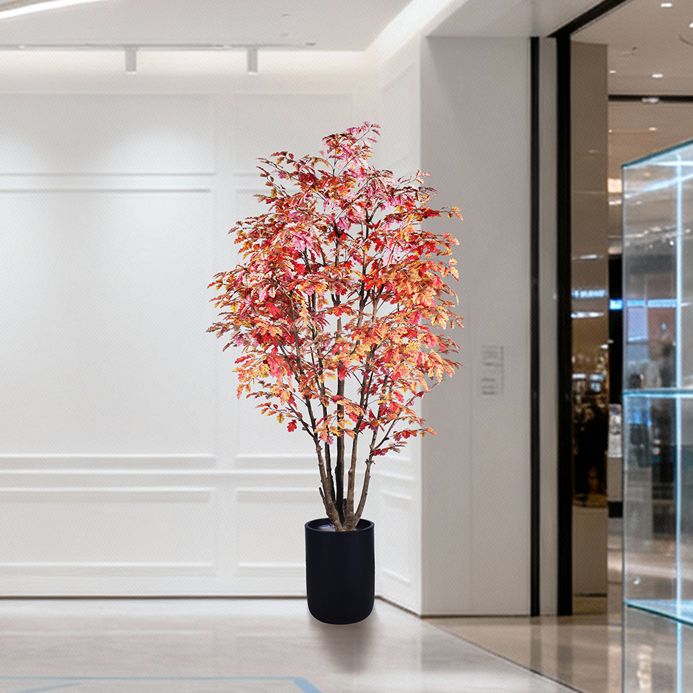 Artificial Multi-Stem Oak Tree 250cm | Large Faux Tree for Hotel Lobby ...