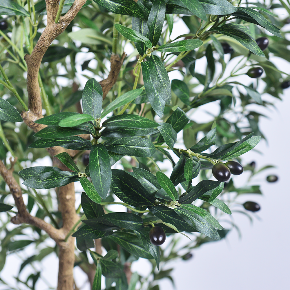 Large Artificial Olive Tree with Real Wood Trunk - 7FT & 8FT Sizes for ...